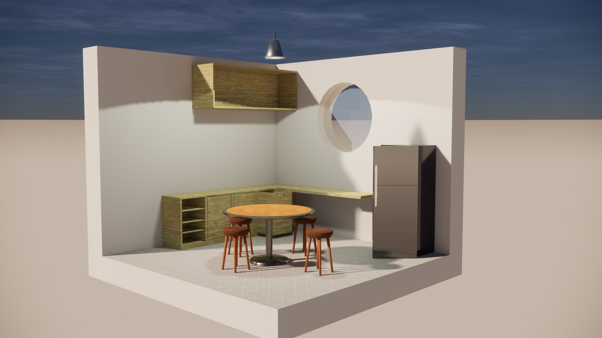 Simple Kitchen 3D Model - TurboSquid 1818191