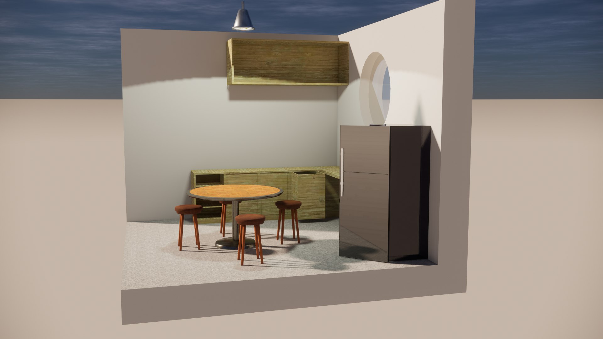 Simple Kitchen 3D Model - TurboSquid 1818191