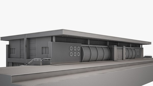 Train station 3D model - TurboSquid 1817443