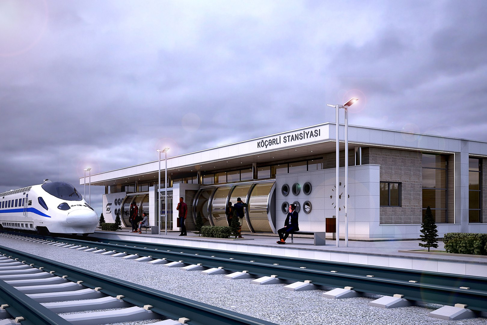 Train Station 3D Model - TurboSquid 1817443