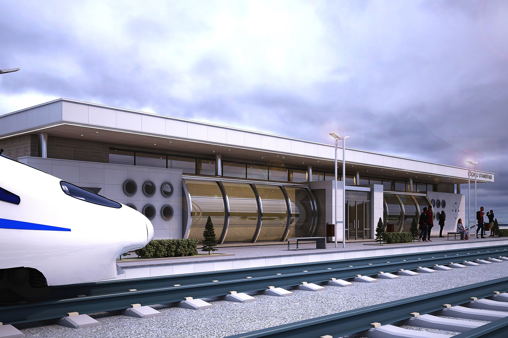 Train Station 3D Model - TurboSquid 1817443