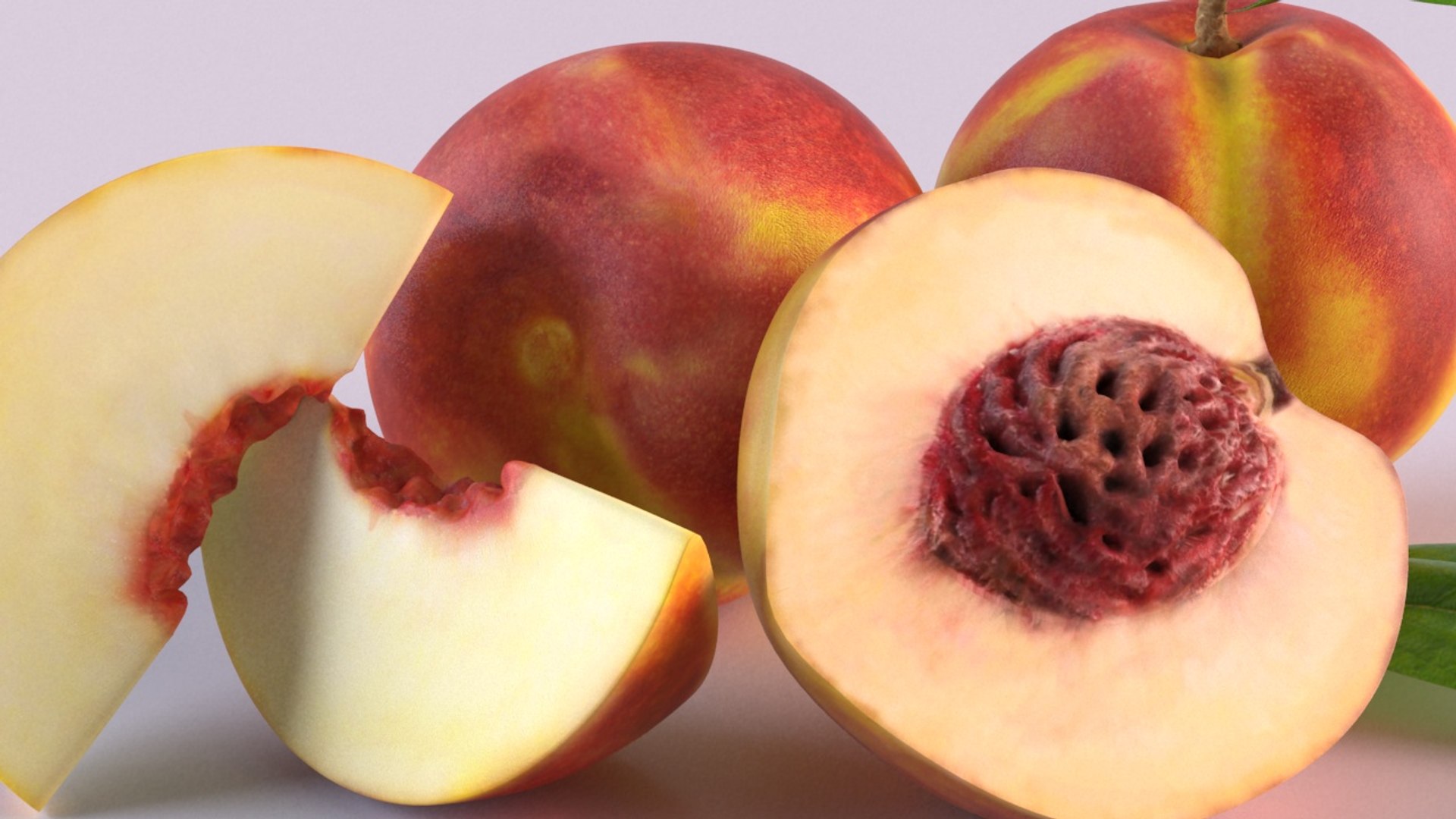 3D Peach Apricot Plum - TurboSquid 1263993