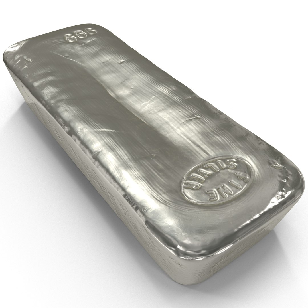 3d Silver Bar