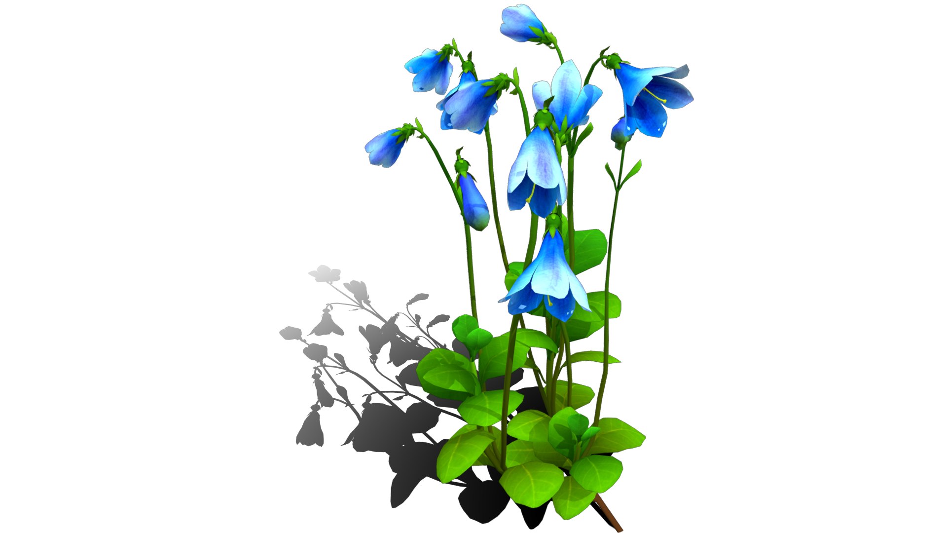 3D Flower Linnaea Borealis - TurboSquid 2132221