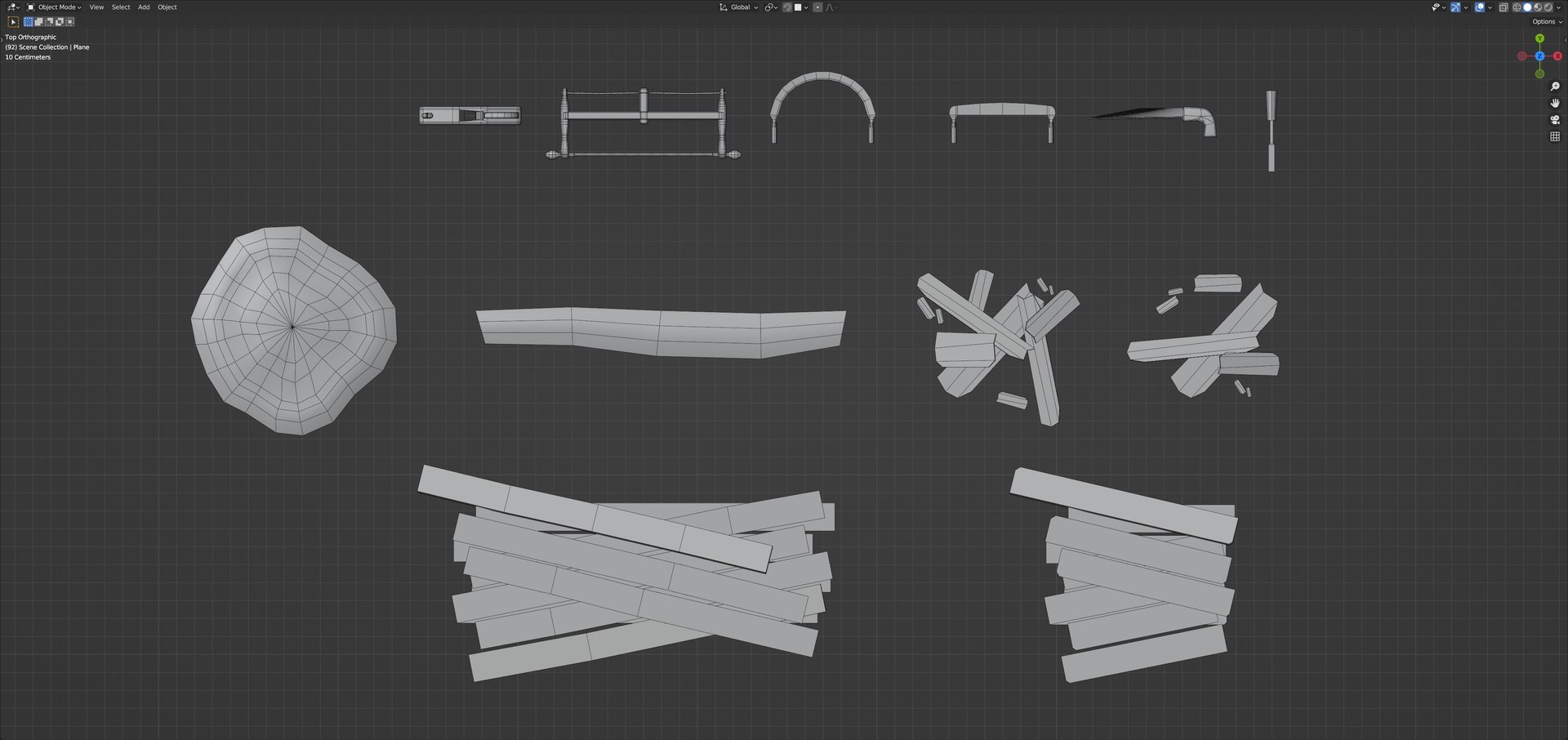 Medieval Carpenter Props 3D Model - TurboSquid 2147344