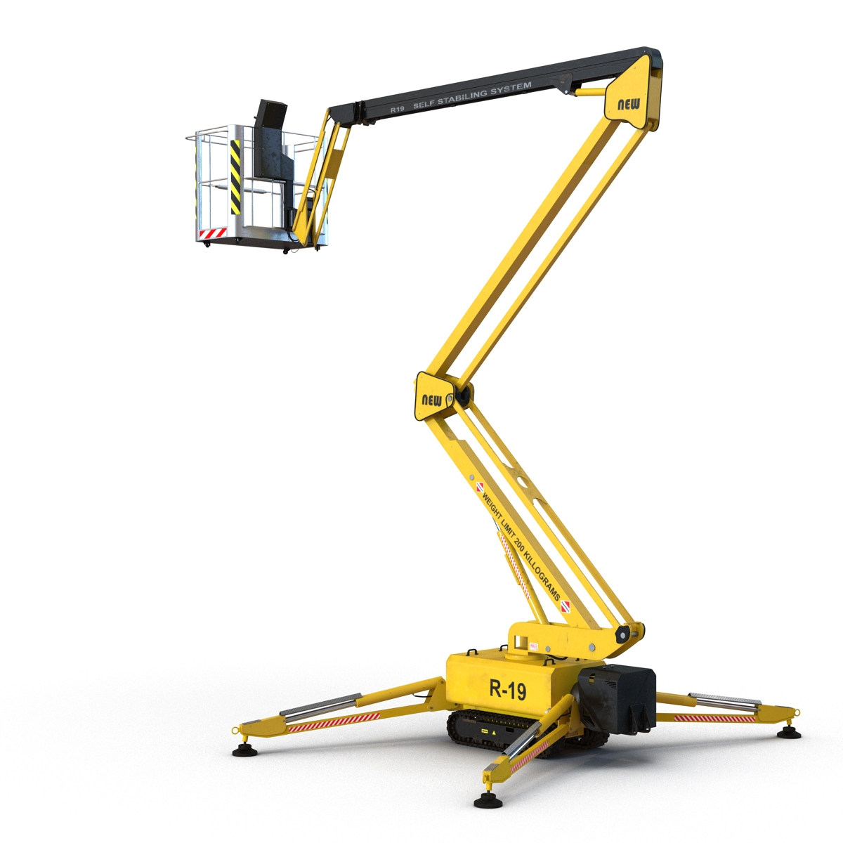 3d telescopic boom lift generic