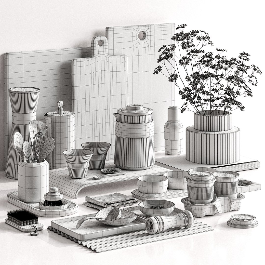 Kitchen Accessories 037 3D Model - TurboSquid 2395072