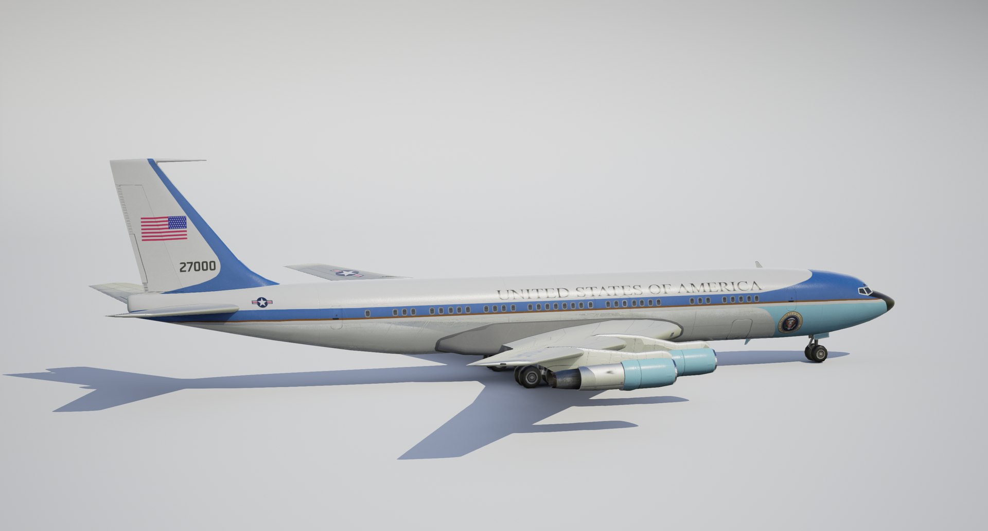 3d Aircraft Vc-137c Boeing 707