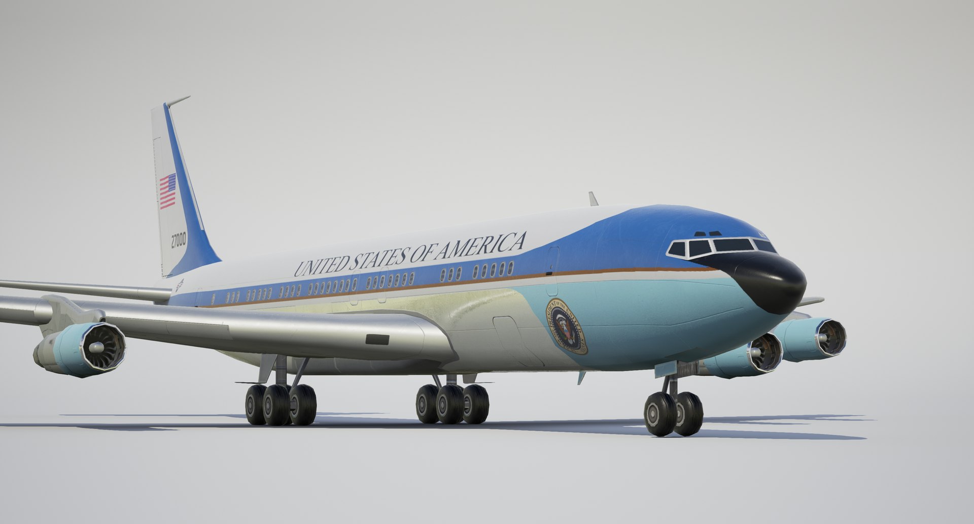 3d Aircraft Vc-137c Boeing 707