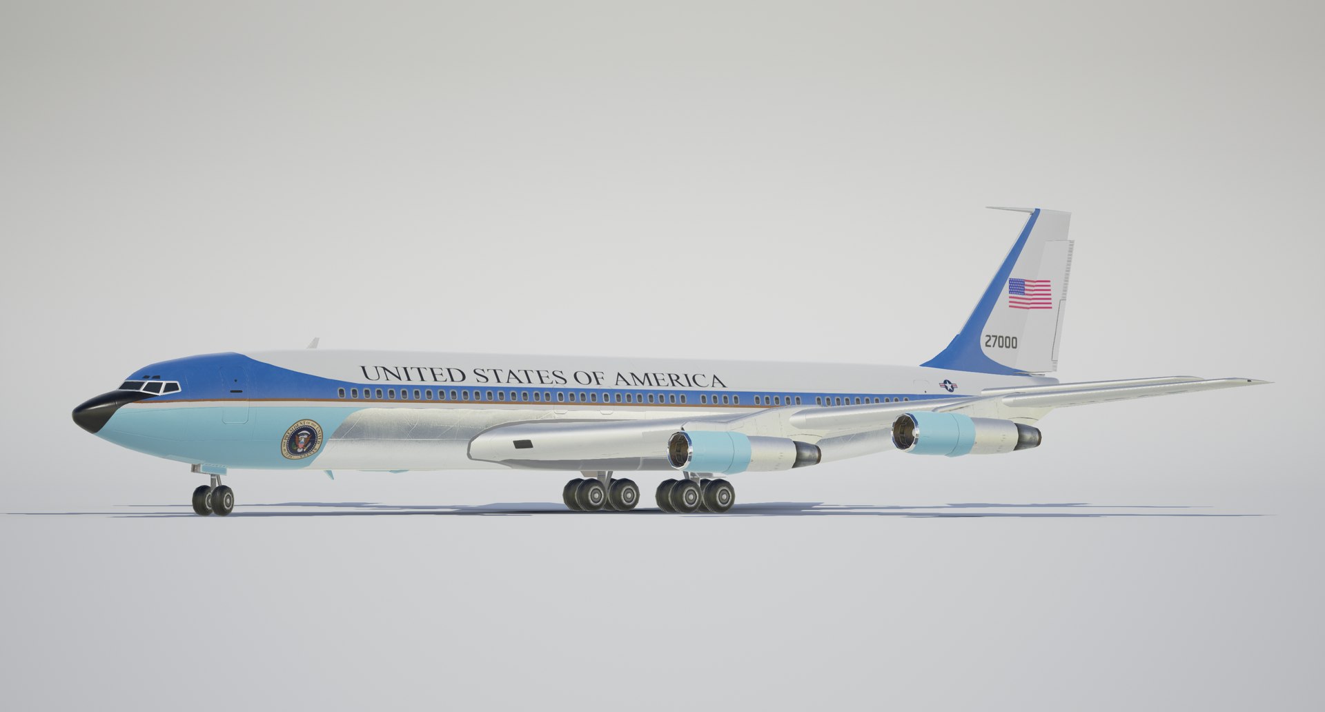 3d Aircraft Vc-137c Boeing 707