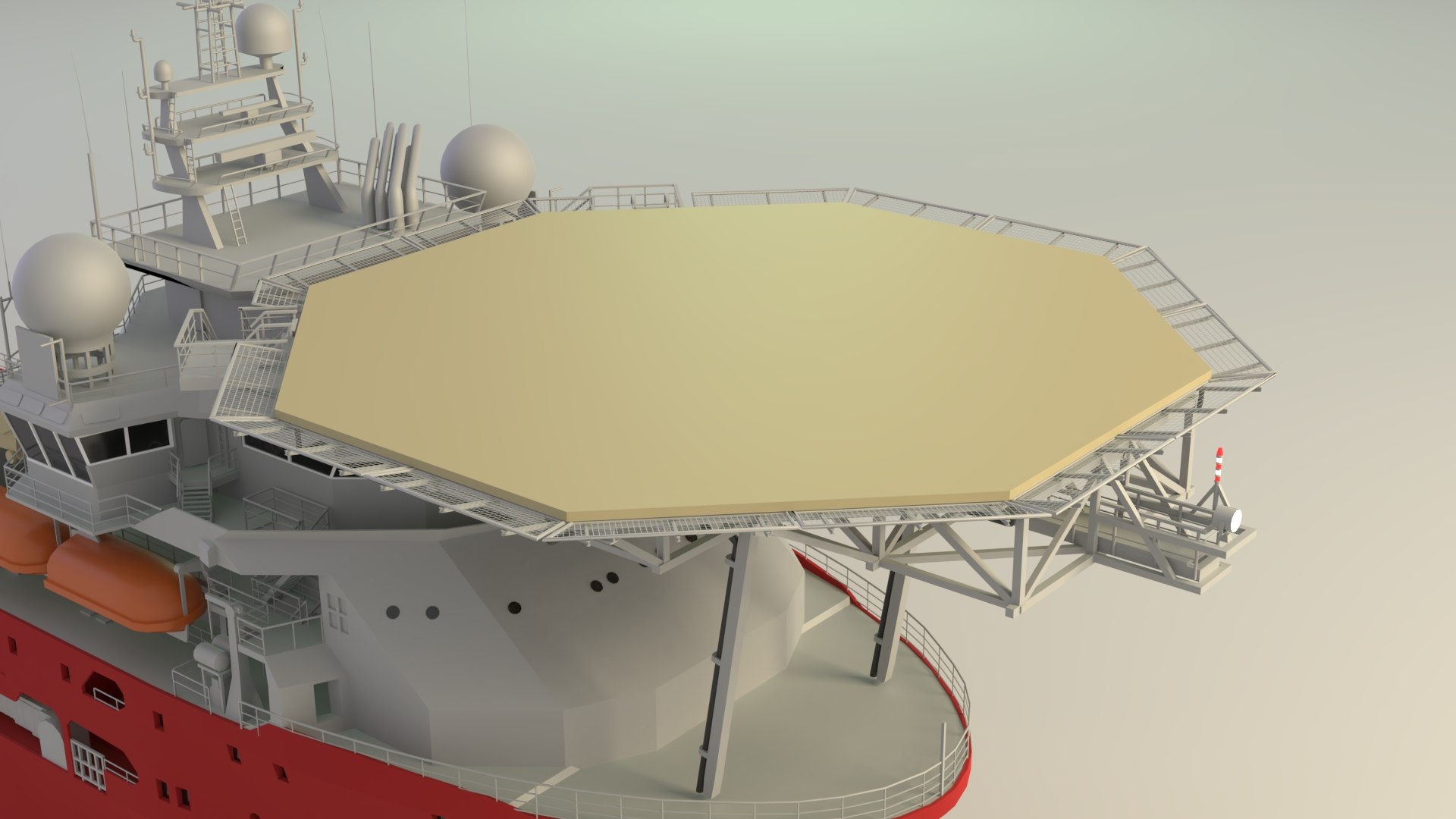 Multi-Purpose Offshore Construction Vessel 3D Model - TurboSquid 1792296