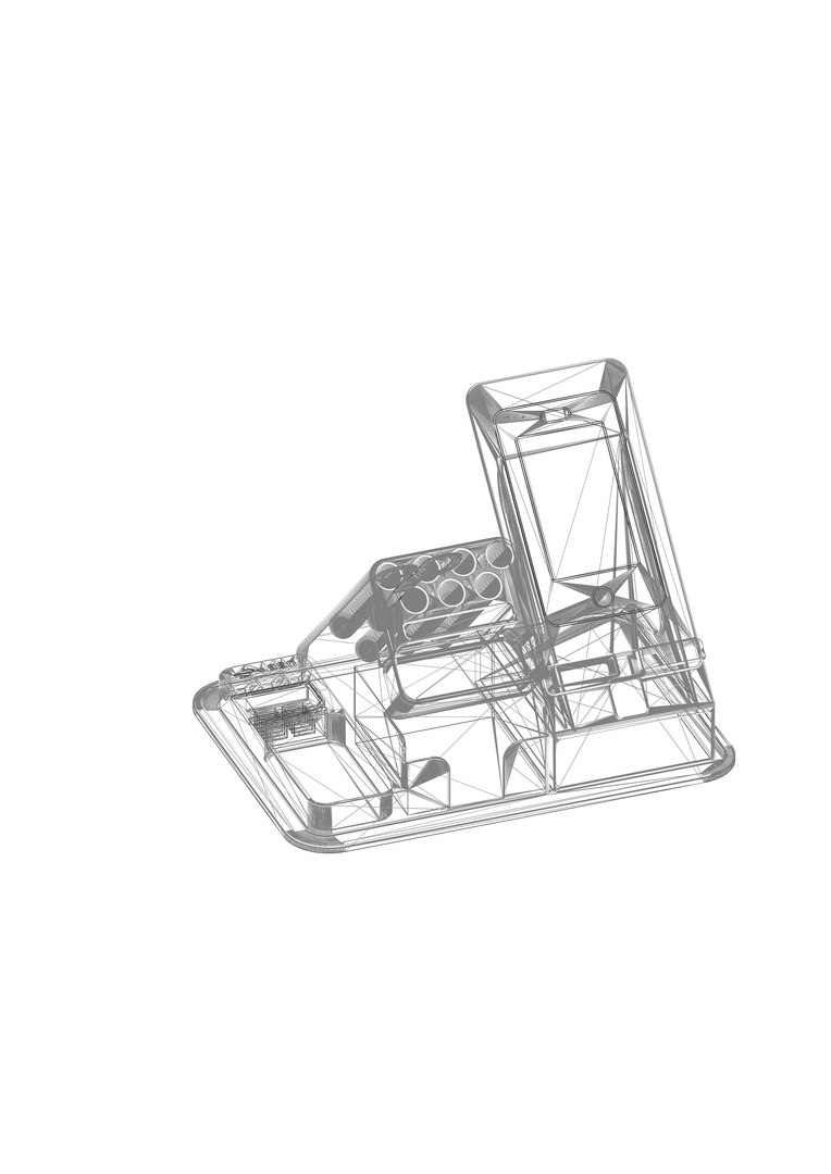 Desk Organizer STEP OBJ Model - TurboSquid 2344291