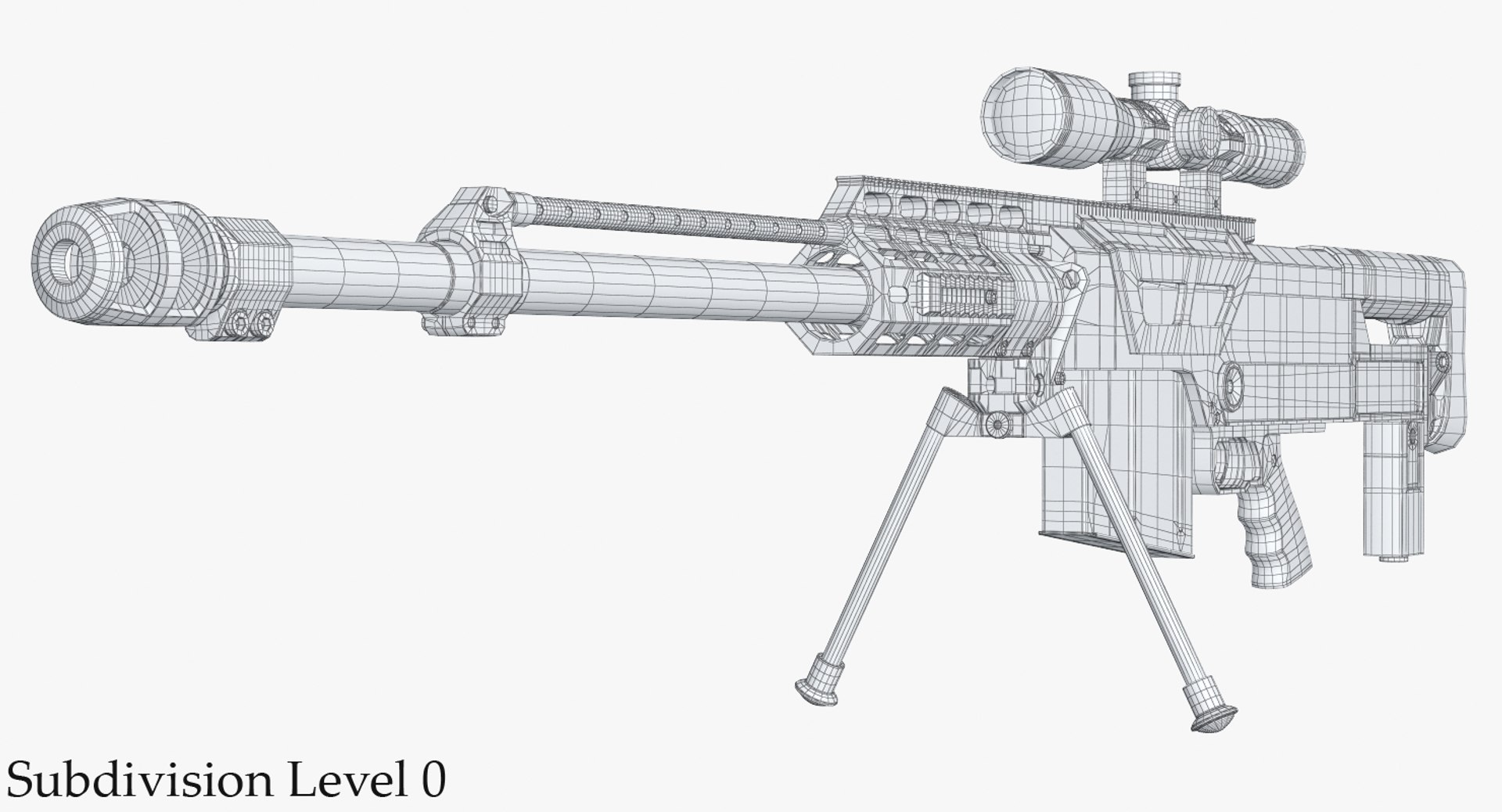 Accuracy International As50 50 3D Model - TurboSquid 1344014