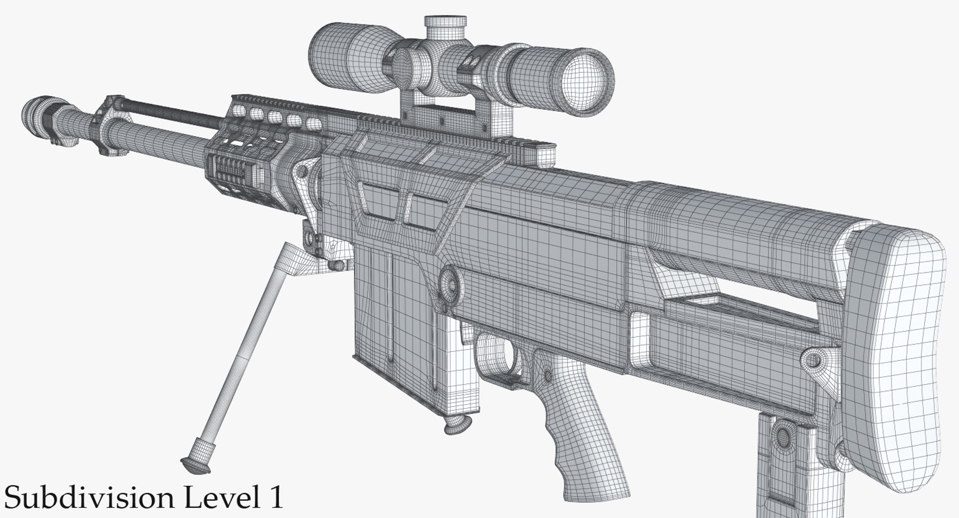 Accuracy International As50 50 3D Model - TurboSquid 1344014