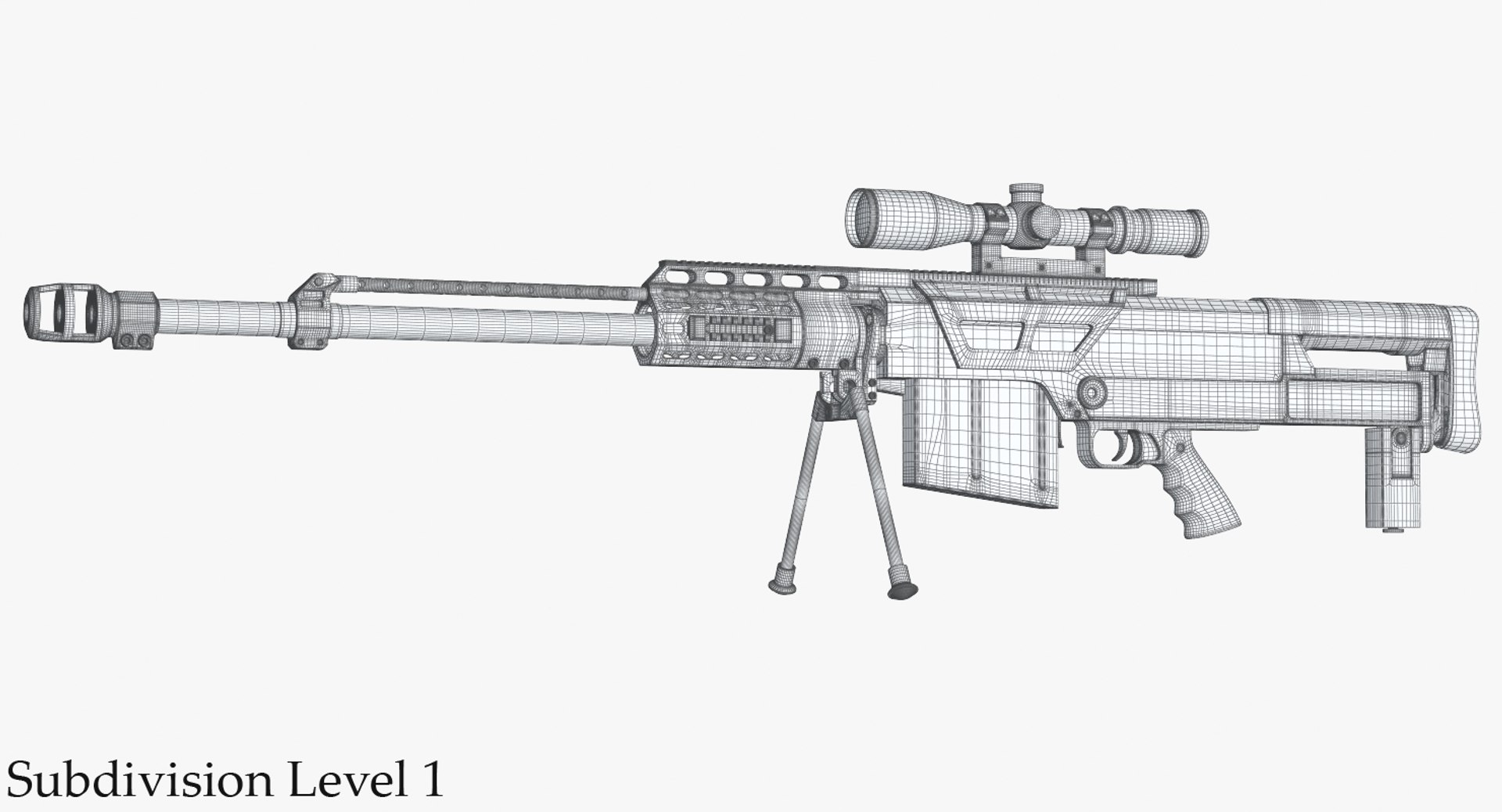 Accuracy International As50 50 3D Model - TurboSquid 1344014
