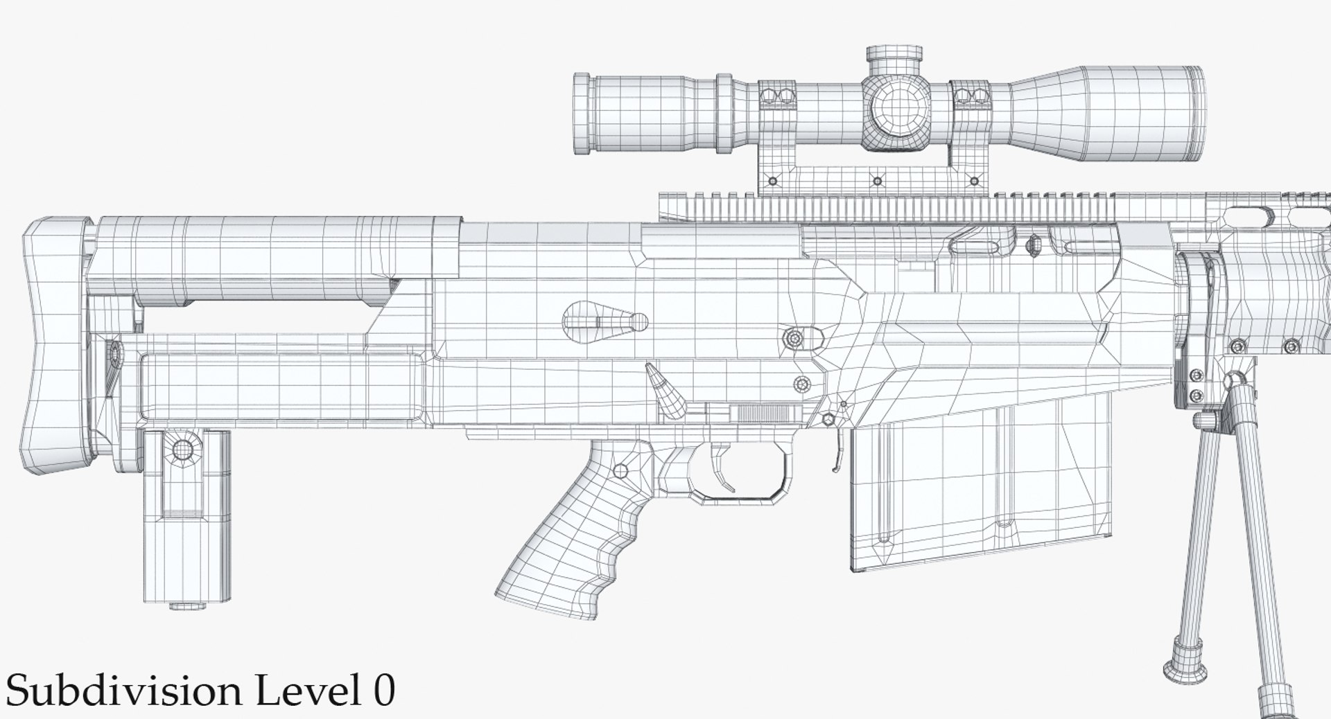 Accuracy International As50 50 3D Model - TurboSquid 1344014