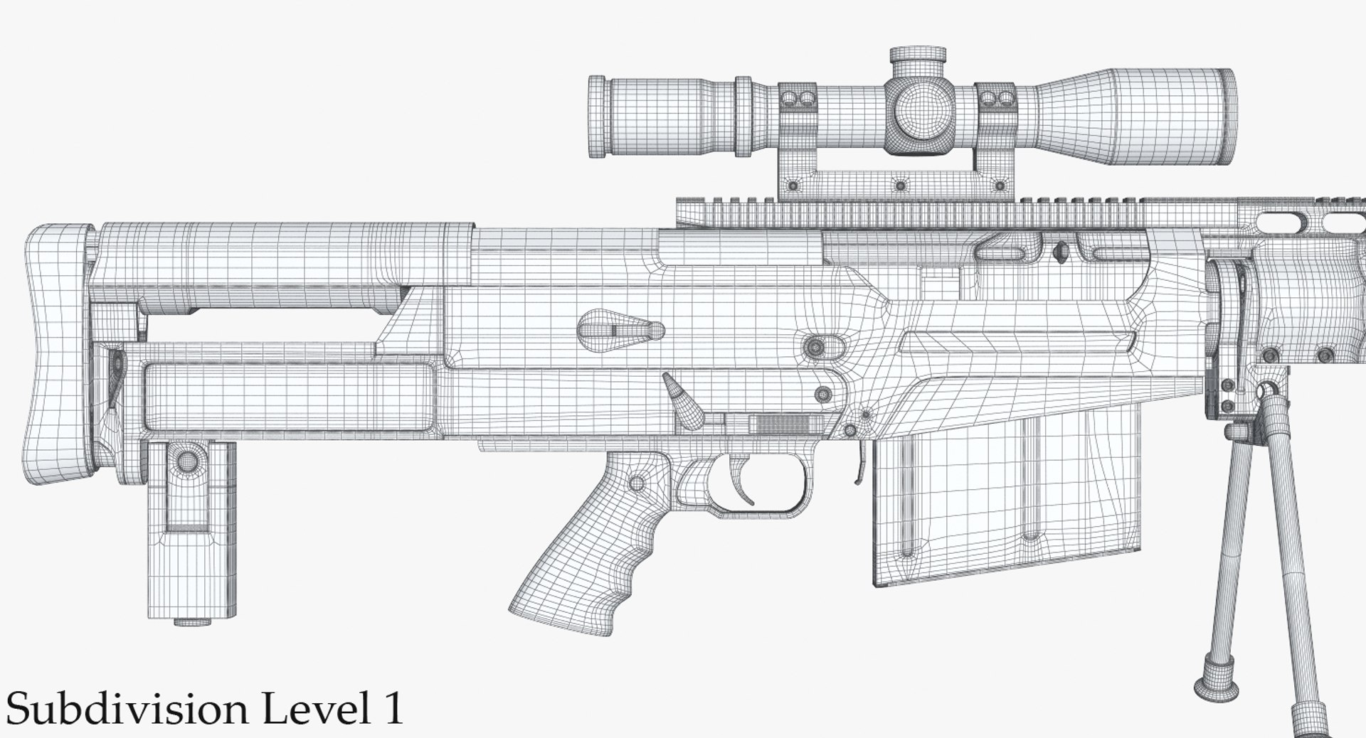 Accuracy International As50 50 3D Model - TurboSquid 1344014