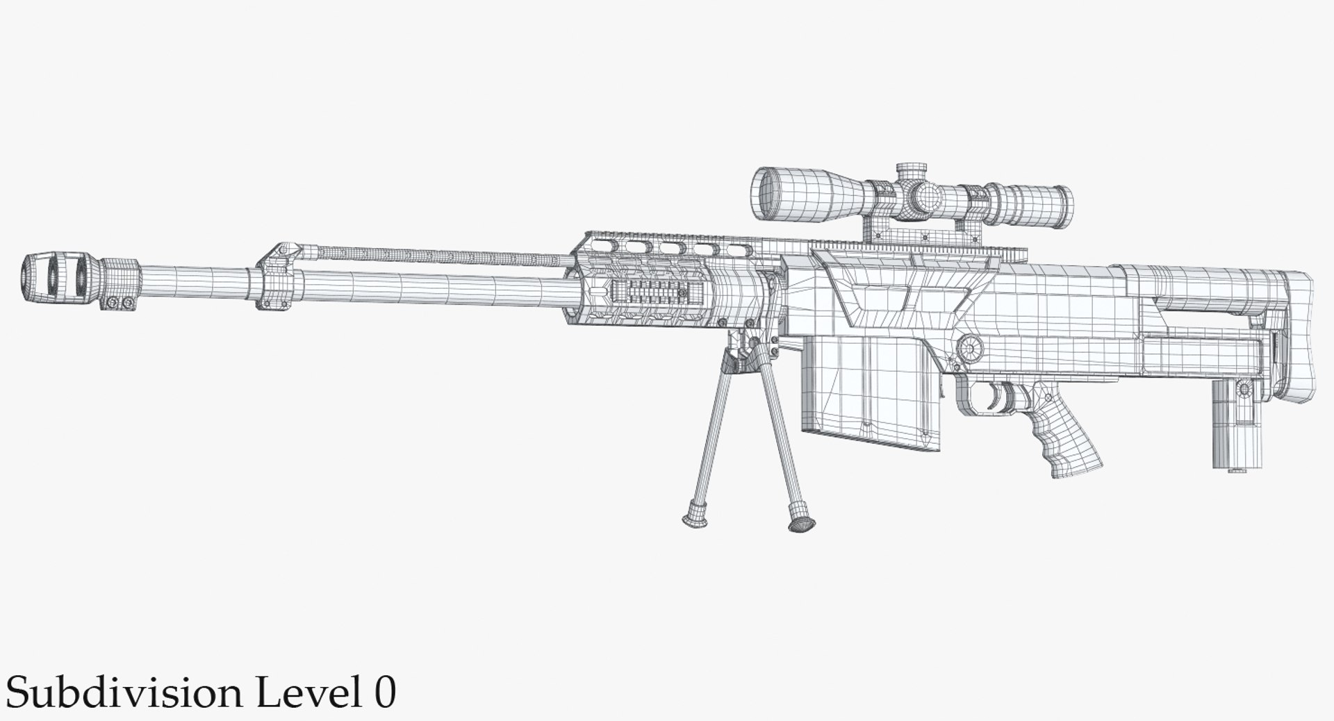Accuracy International As50 50 3D Model - TurboSquid 1344014