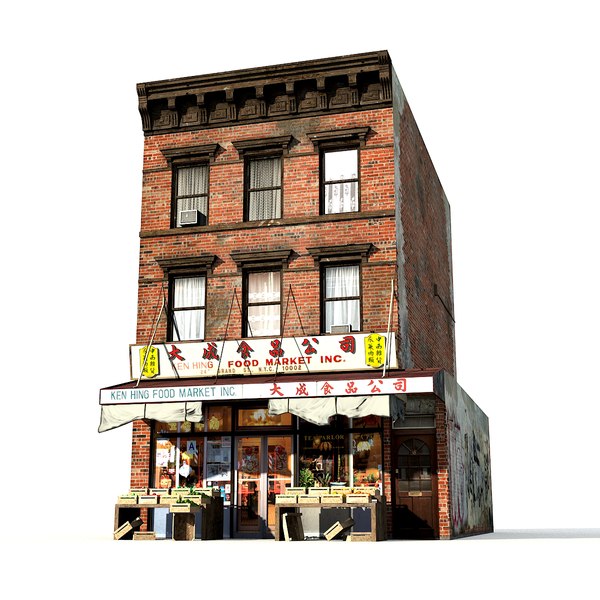 chinatown market building 3d model