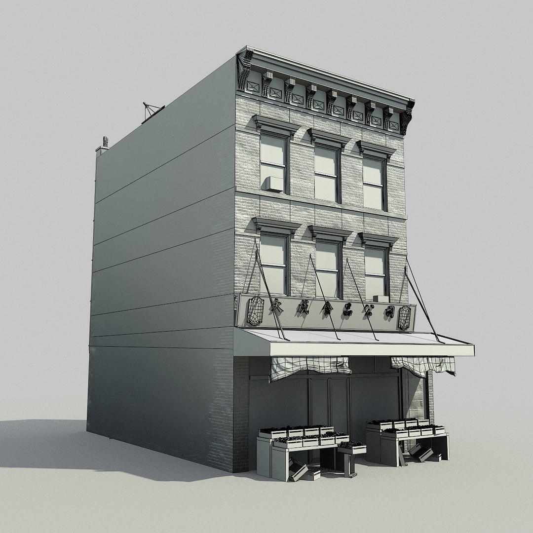 Chinatown Market Building 3d Model
