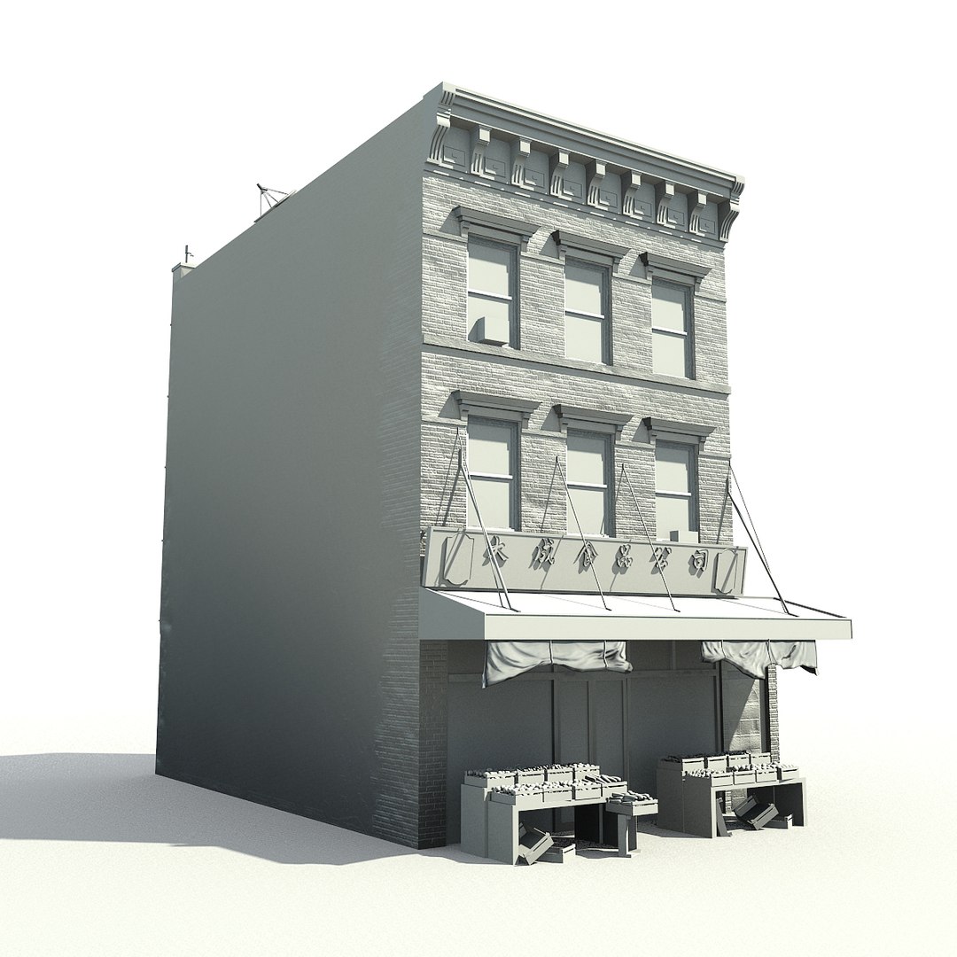 Chinatown Market Building 3d Model