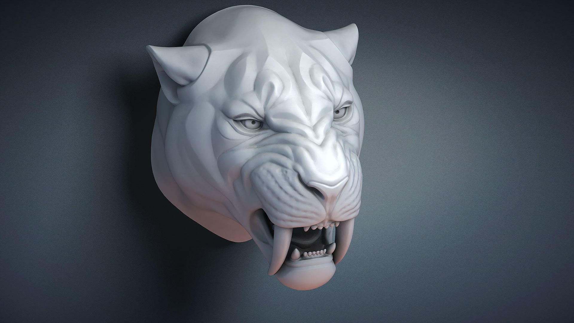 Angry Smilodon Prehistoric Saber-totheed Wild Cat 3D Model - TurboSquid ...