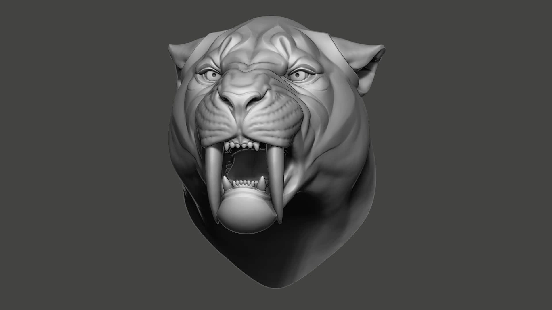 Angry Smilodon Prehistoric Saber-totheed Wild Cat 3D Model - TurboSquid ...