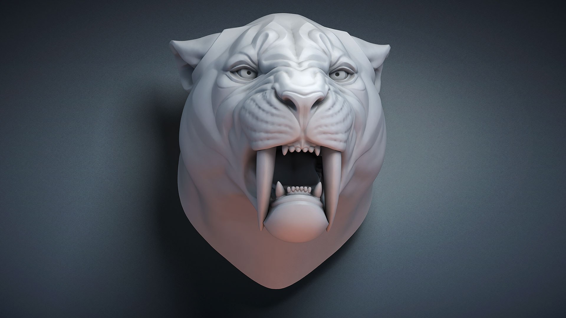 Angry Smilodon Prehistoric Saber-totheed Wild Cat 3D Model - TurboSquid ...