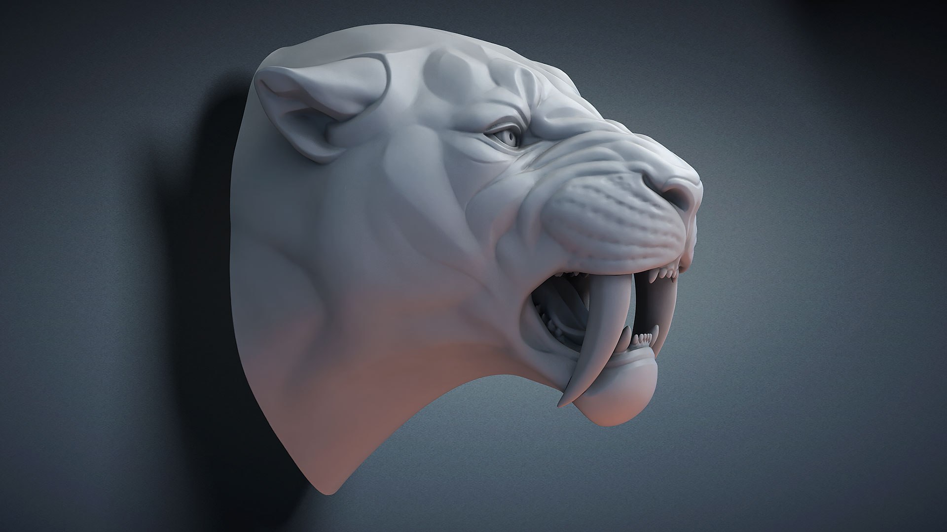Angry Smilodon Prehistoric Saber-totheed Wild Cat 3D Model - TurboSquid ...