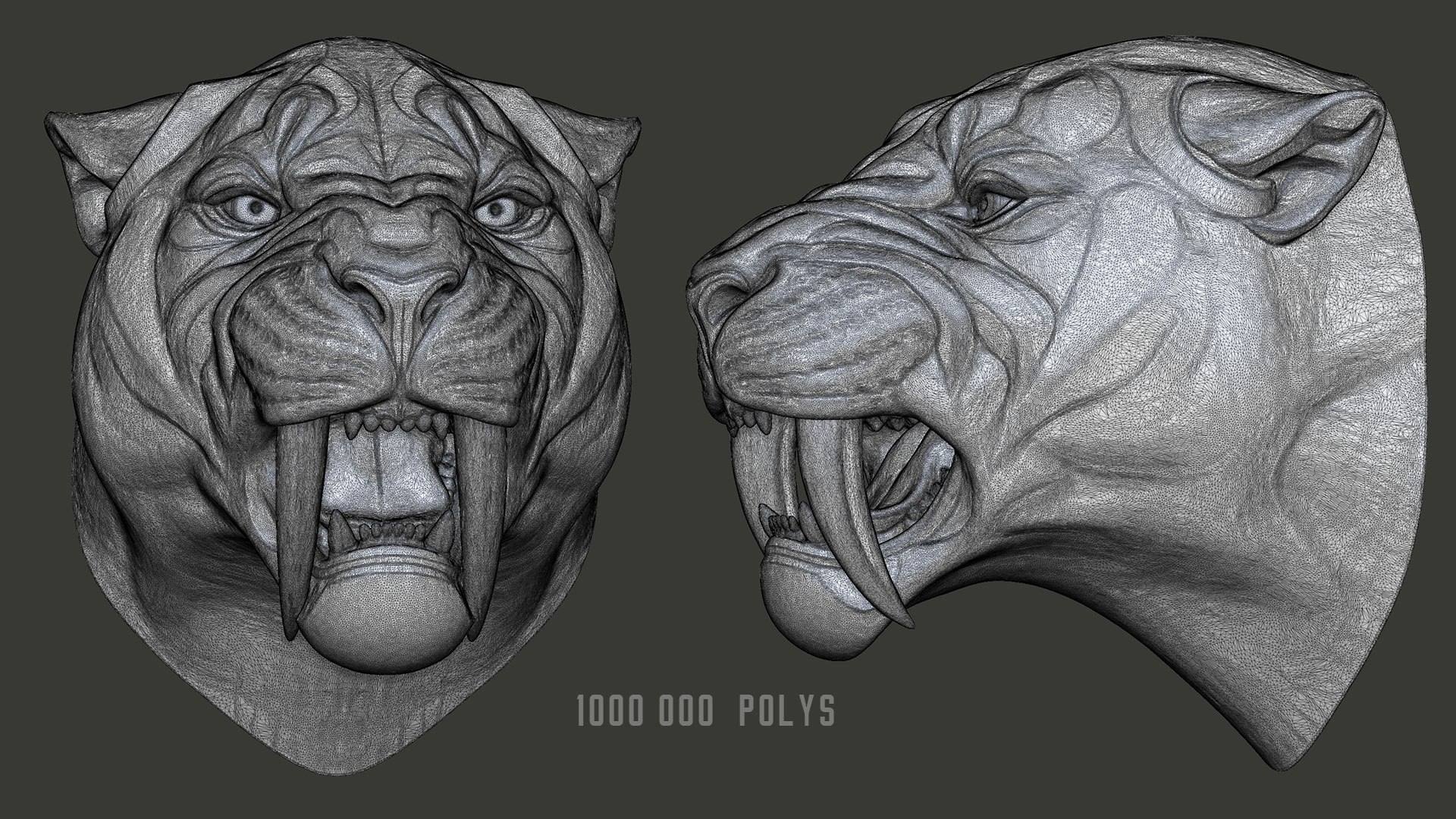 Angry Smilodon Prehistoric Saber-totheed Wild Cat 3D Model - TurboSquid ...