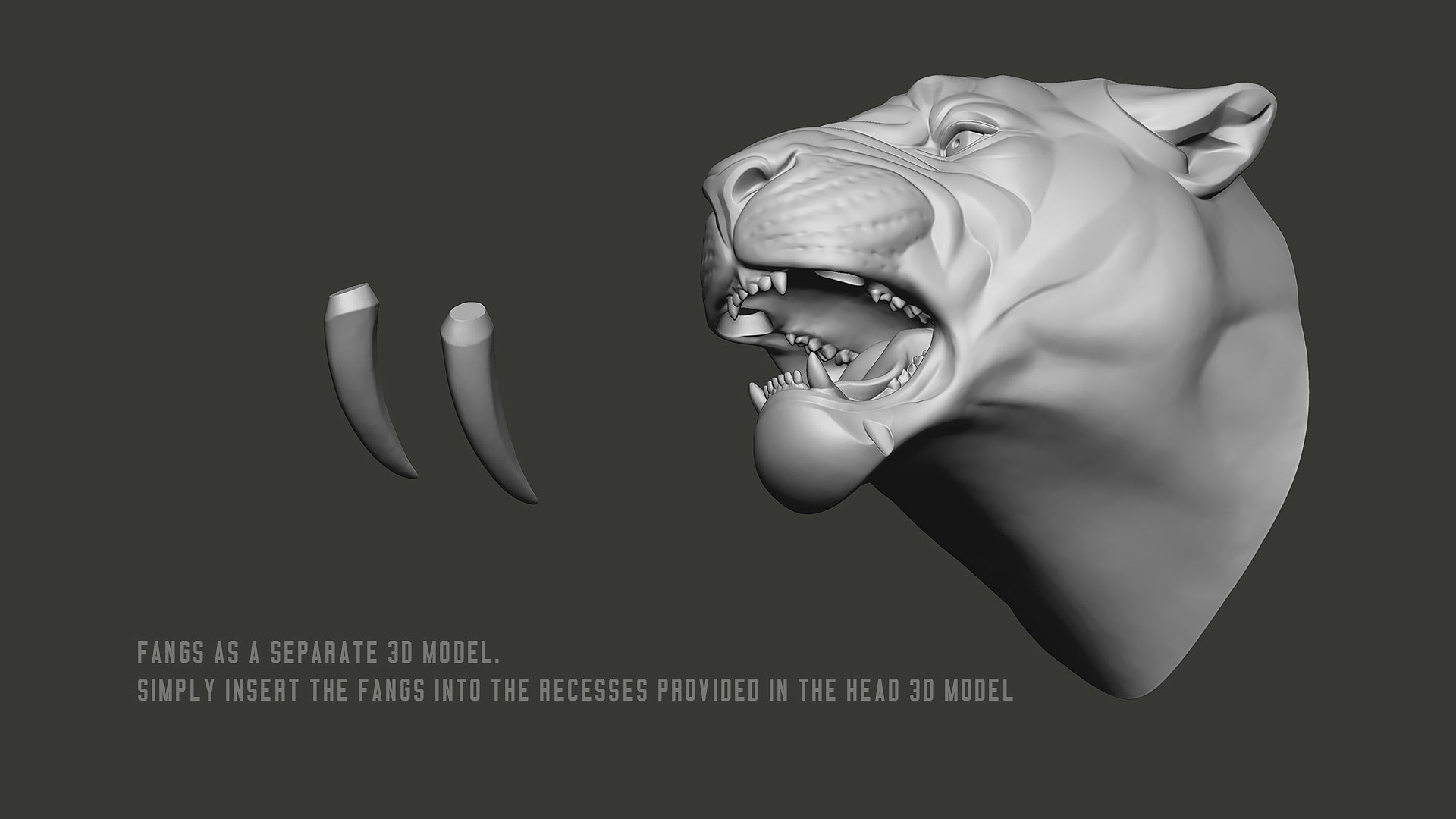Angry Smilodon Prehistoric Saber-totheed Wild Cat 3D Model - TurboSquid ...