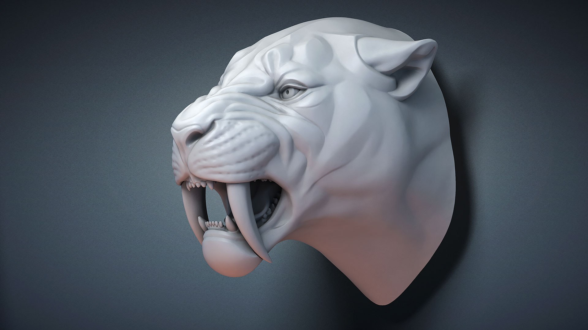 Angry Smilodon Prehistoric Saber-totheed Wild Cat 3D Model - TurboSquid ...