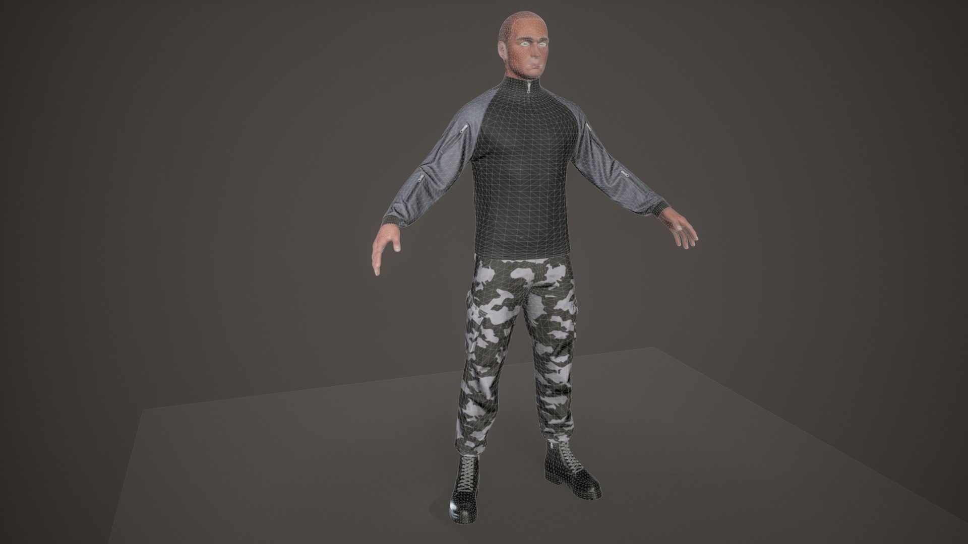 Man Military Style - Rigged 3D - TurboSquid 2147427