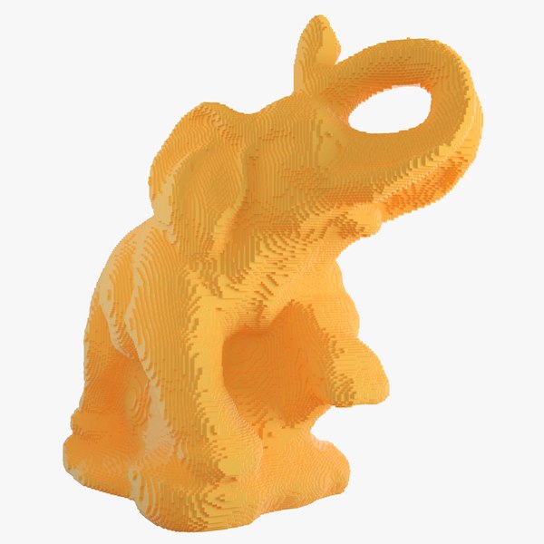 Voxel elephant 3D model - TurboSquid 1245676