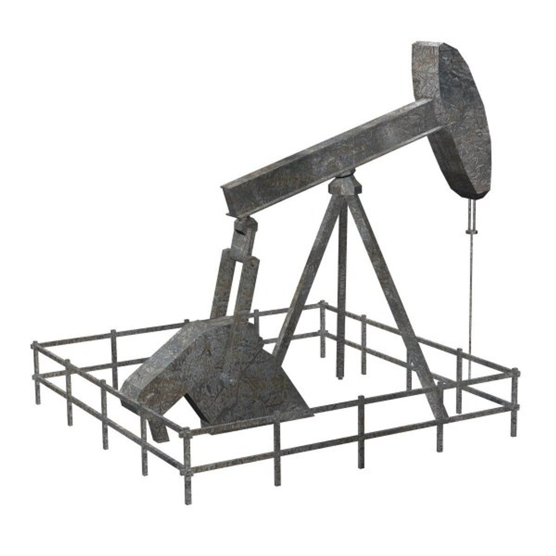 oil polygonal 3d model