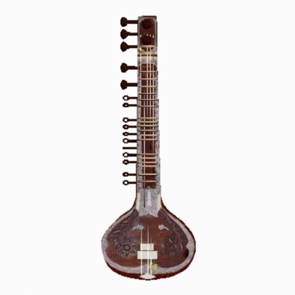 sitar 3d model
