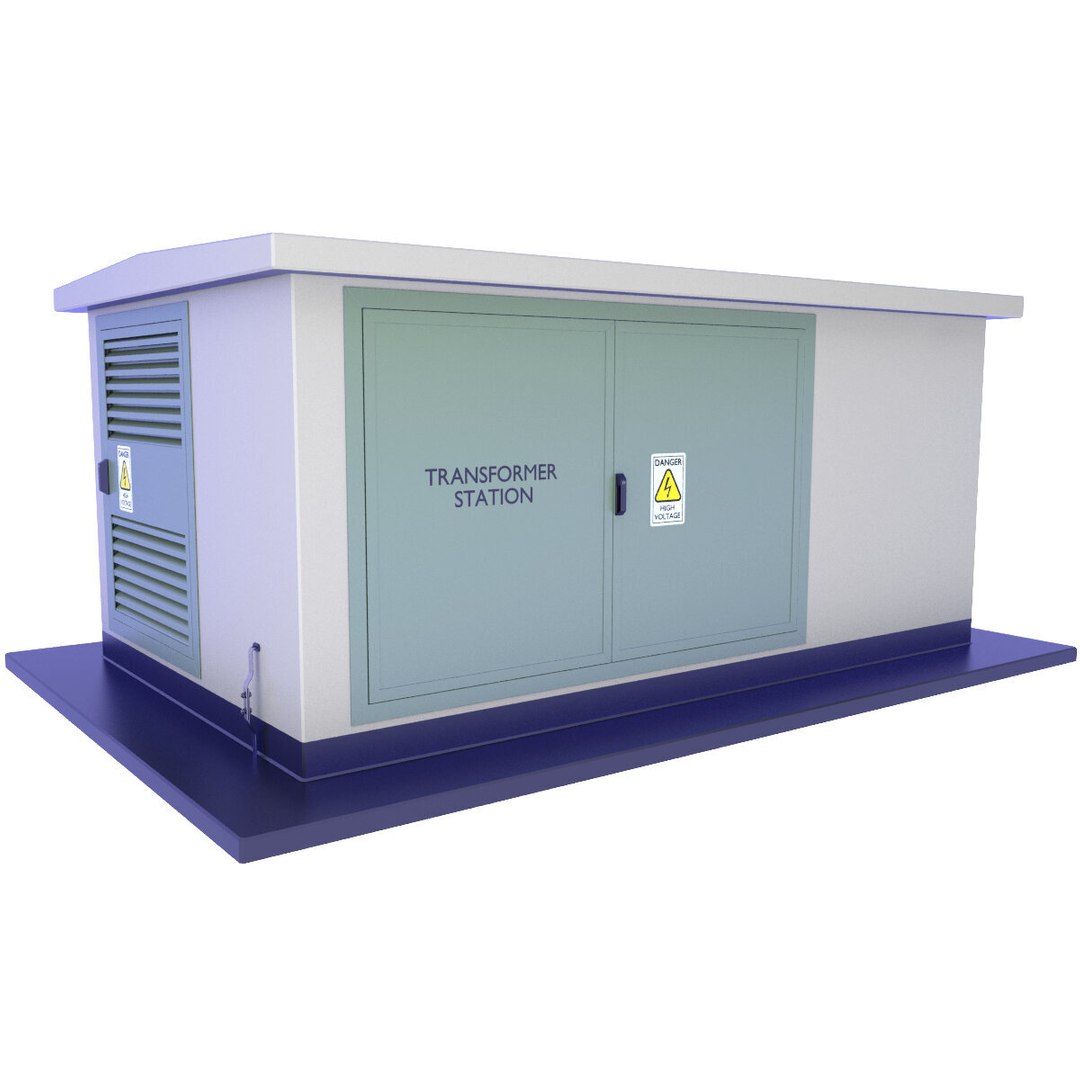 Concrete Transformer Substation Building 10 Model - TurboSquid 1980055