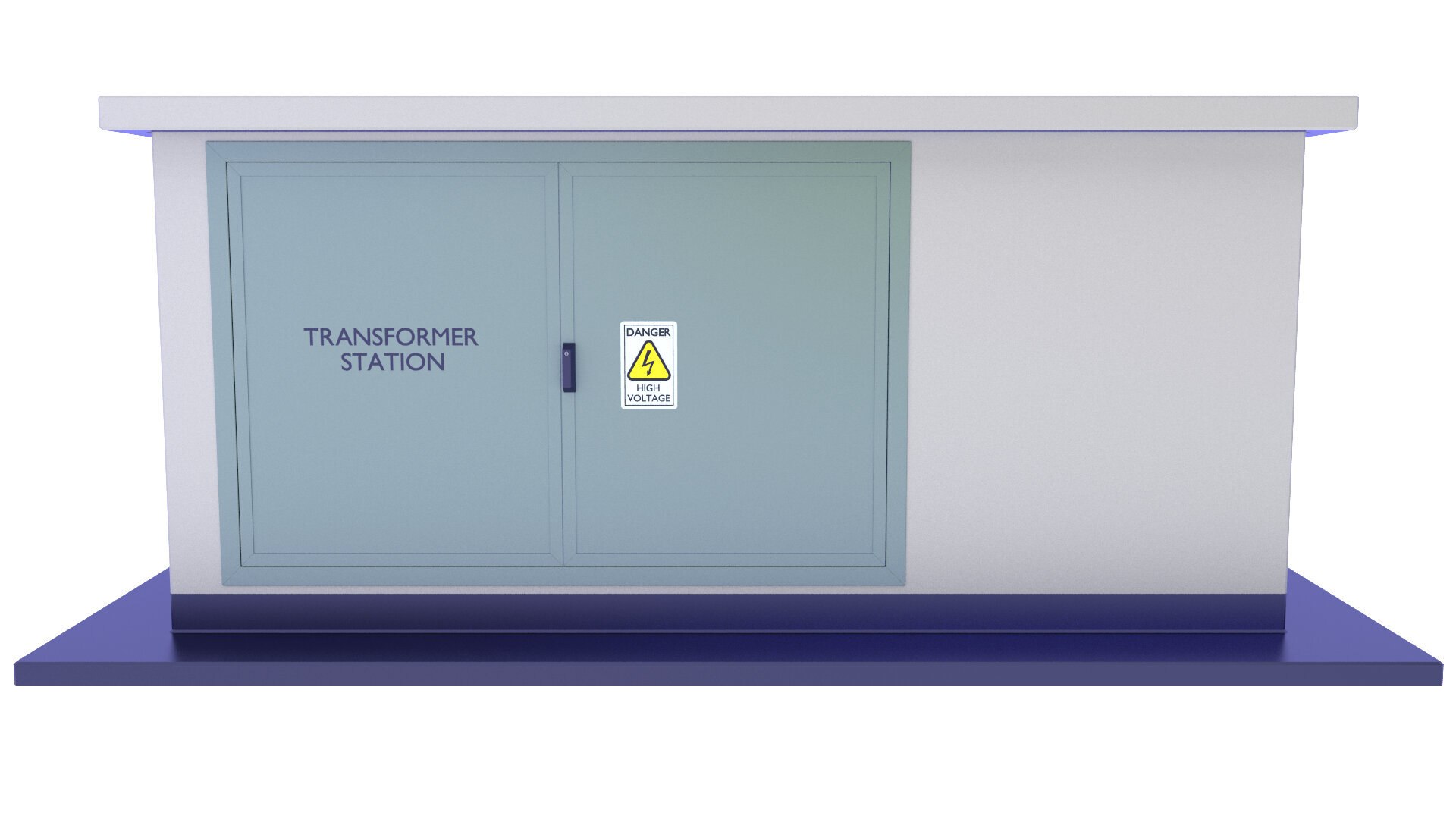 Concrete Transformer Substation Building 10 Model - TurboSquid 1980055