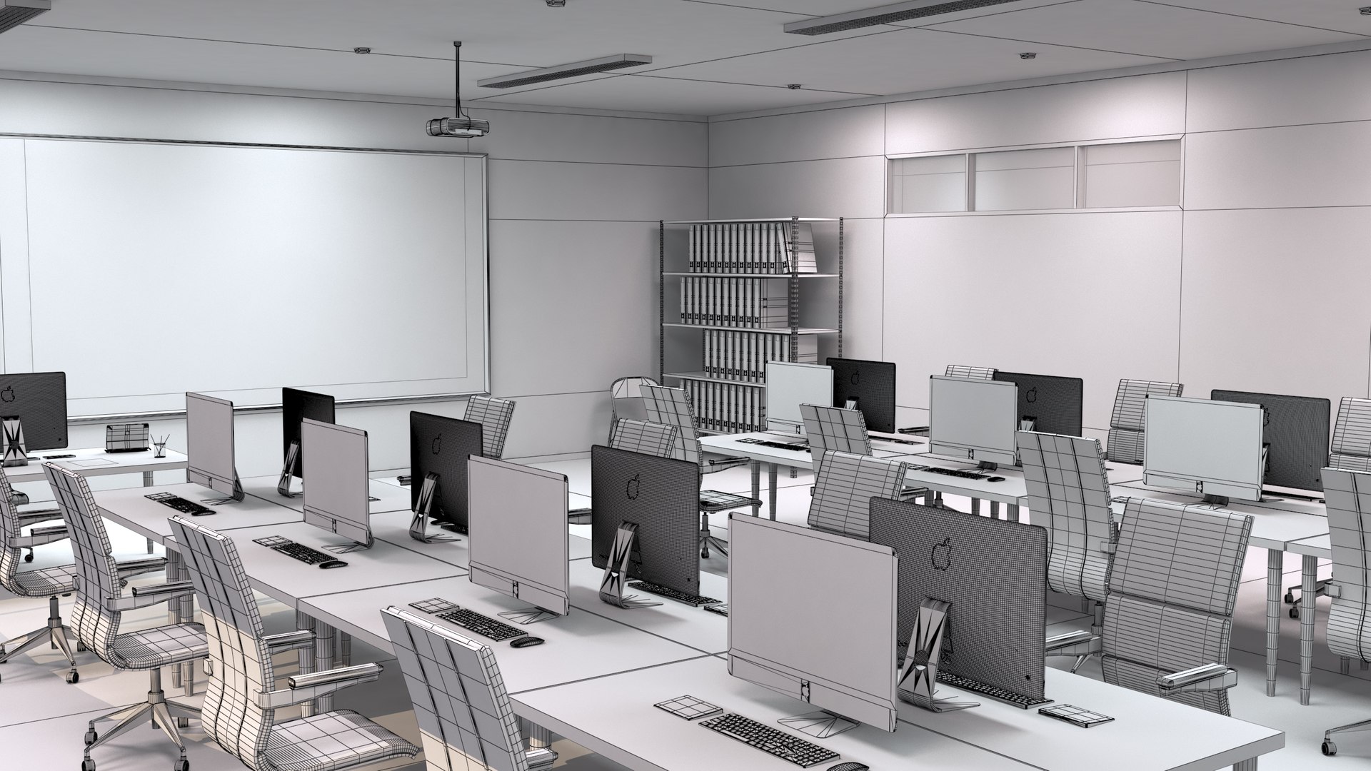 3D Model Computer Classroom - TurboSquid 1841844
