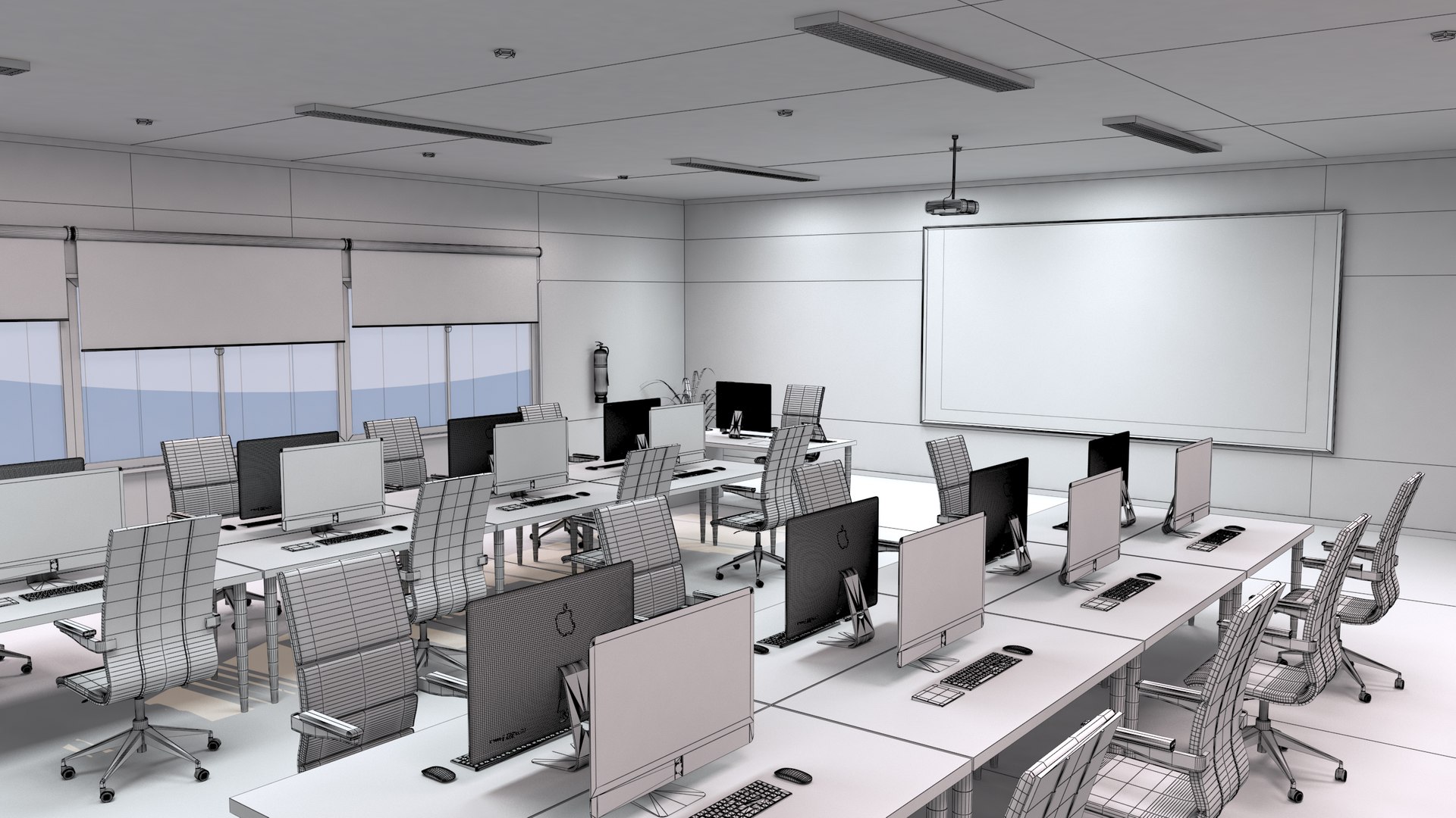 3D Model Computer Classroom - TurboSquid 1841844
