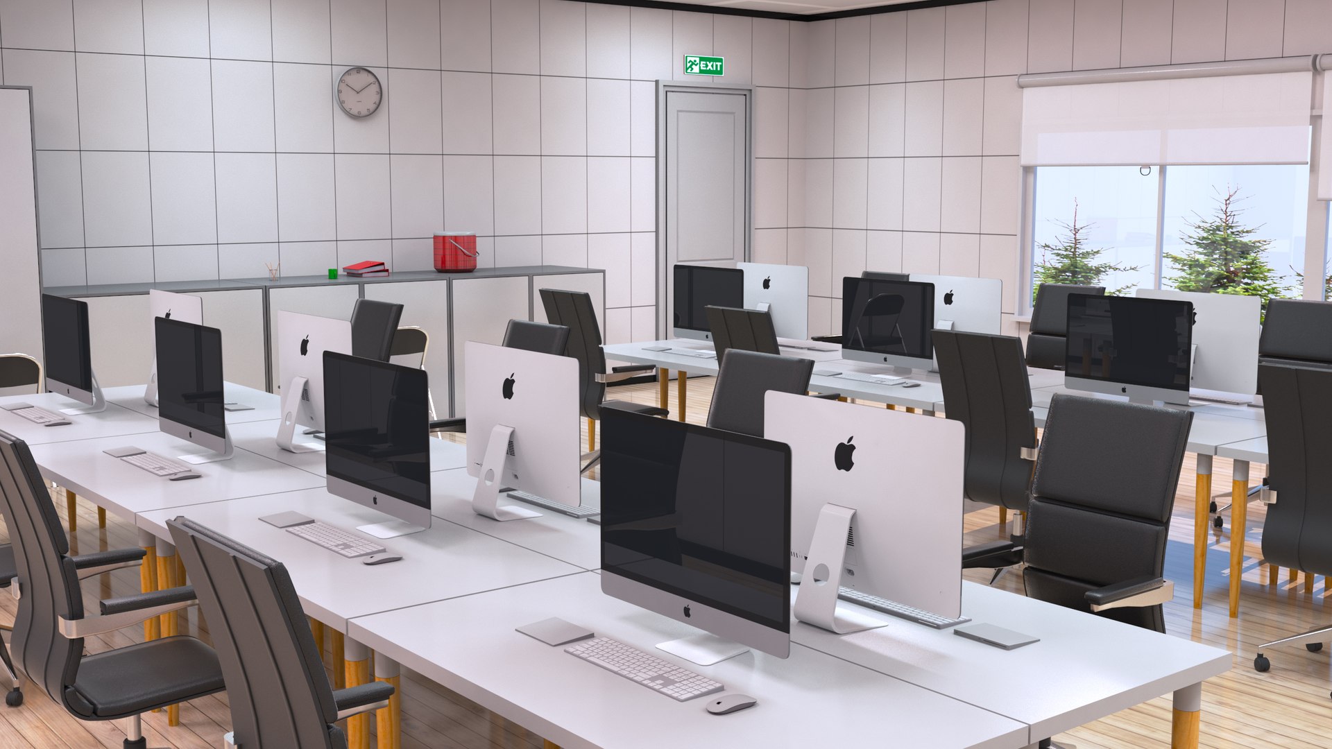 3D Model Computer Classroom - TurboSquid 1841844