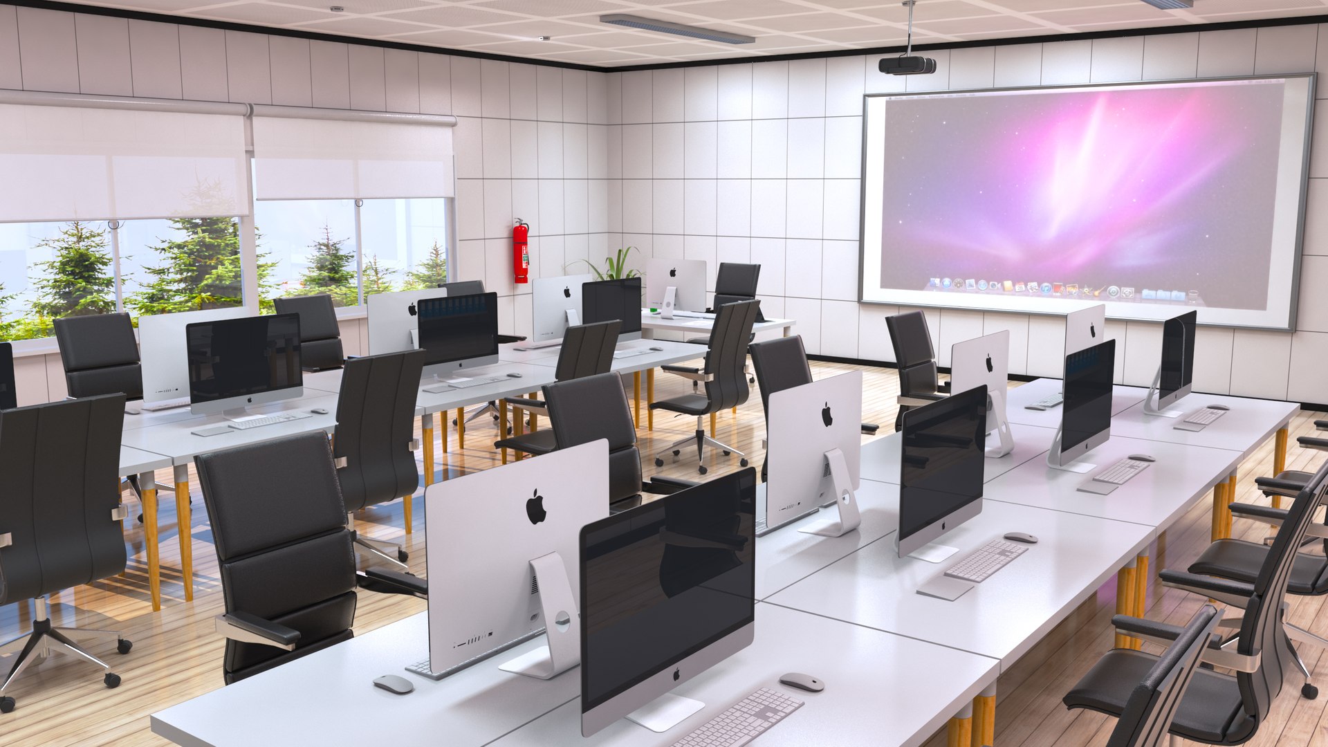 3D Model Computer Classroom - TurboSquid 1841844