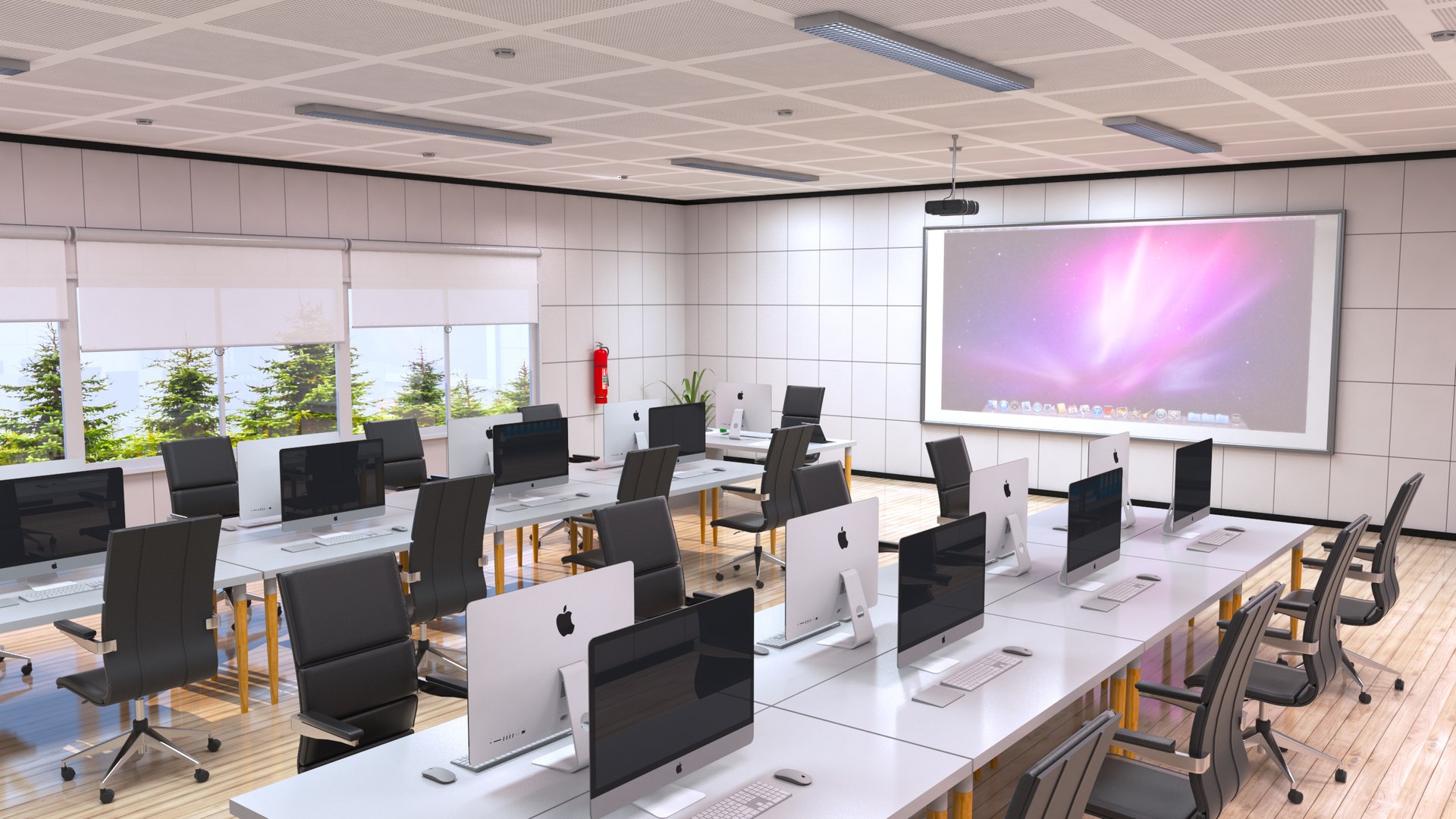 3D Model Computer Classroom - TurboSquid 1841844