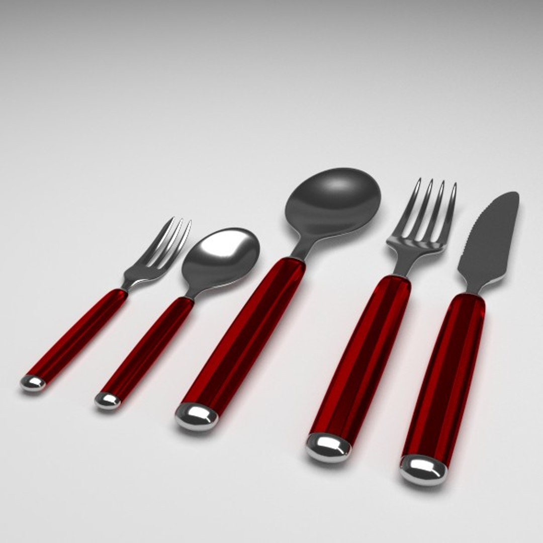 Utensils Knife Fork 3D Model - TurboSquid 1379462
