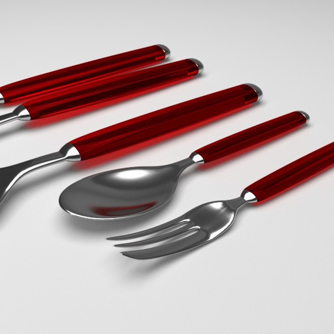 Utensils Knife Fork 3D Model - TurboSquid 1379462