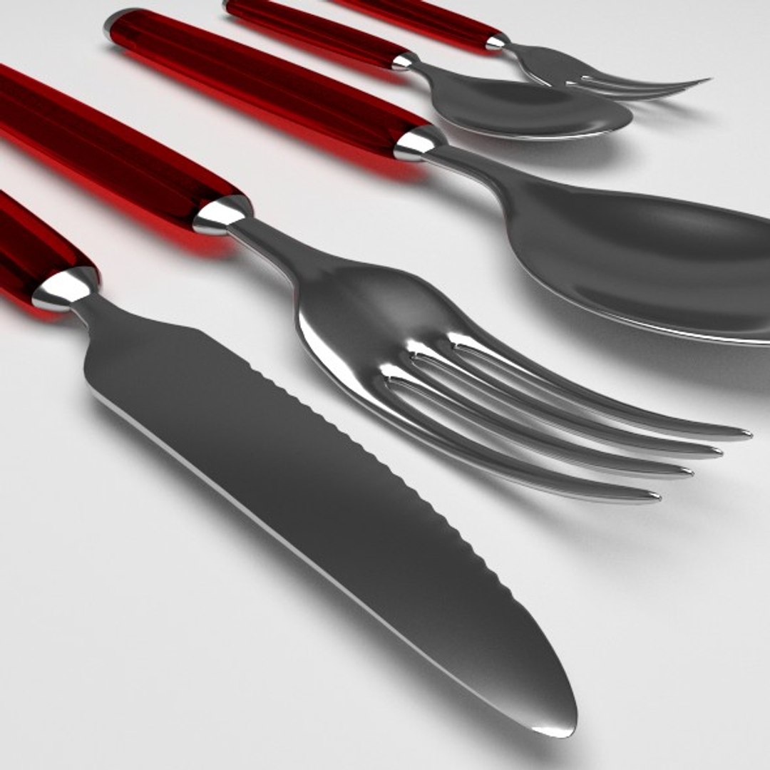 Utensils Knife Fork 3D Model - TurboSquid 1379462