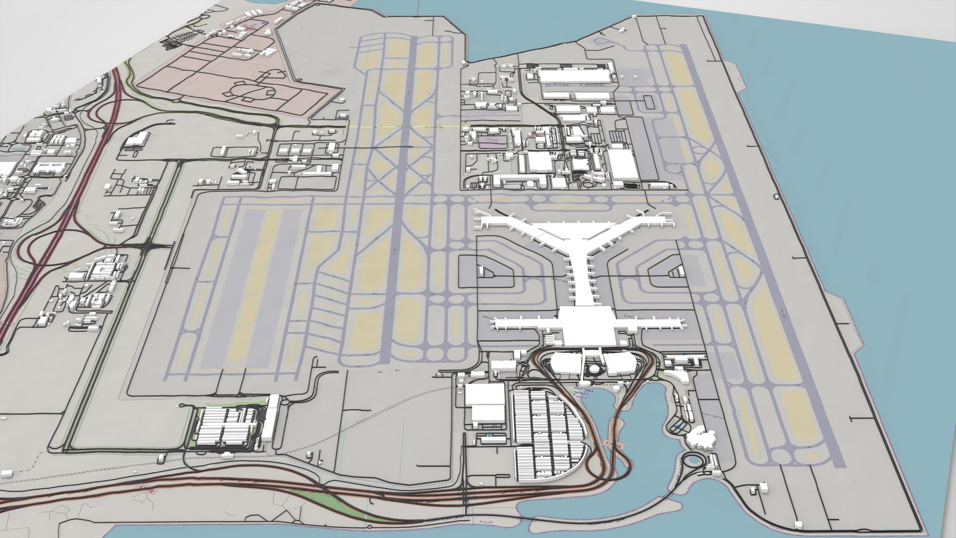 3D Hamad International Airport Model - TurboSquid 2423990