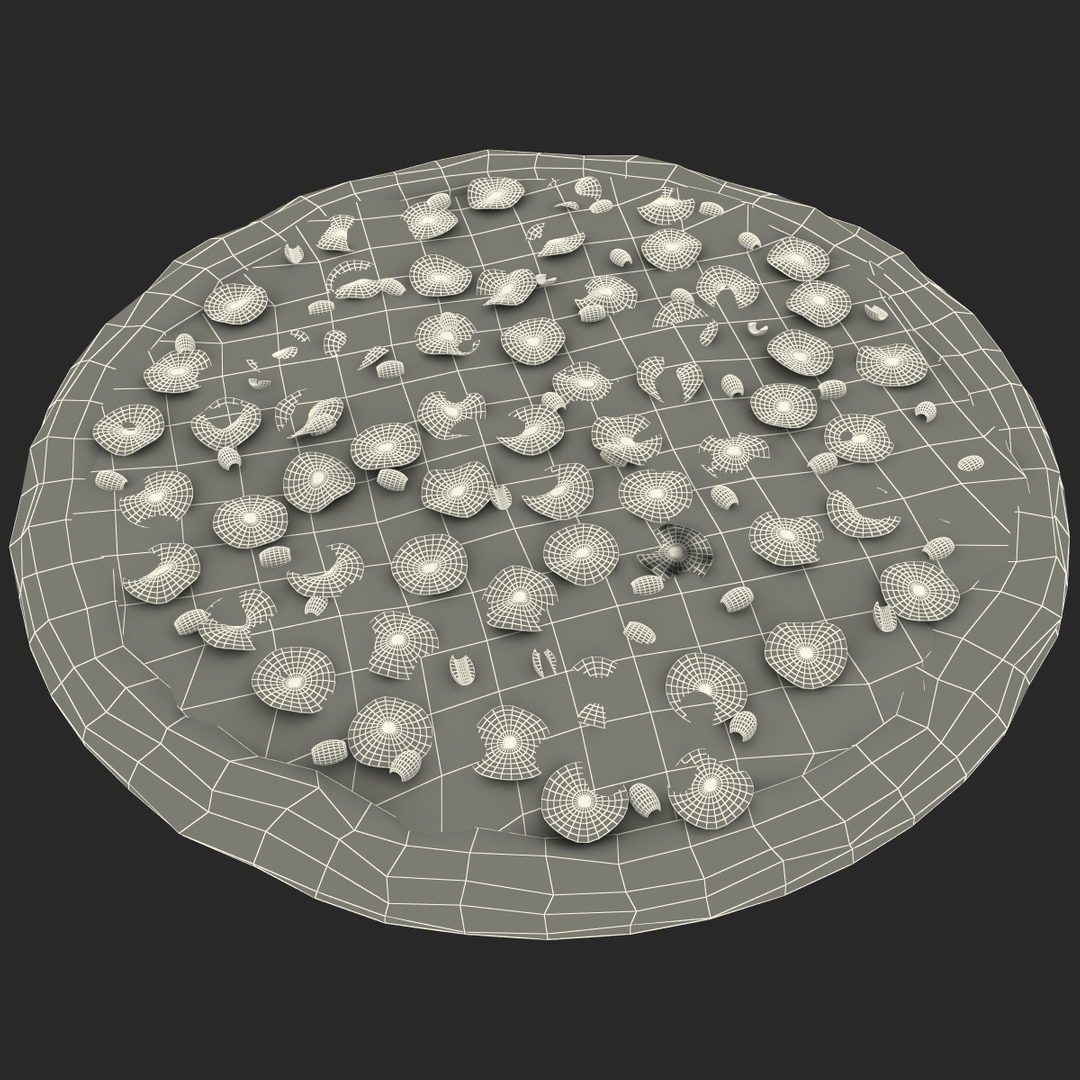 3d model pizzas modelled