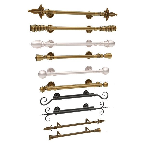 Curtain Rod 3D Models for Download | TurboSquid
