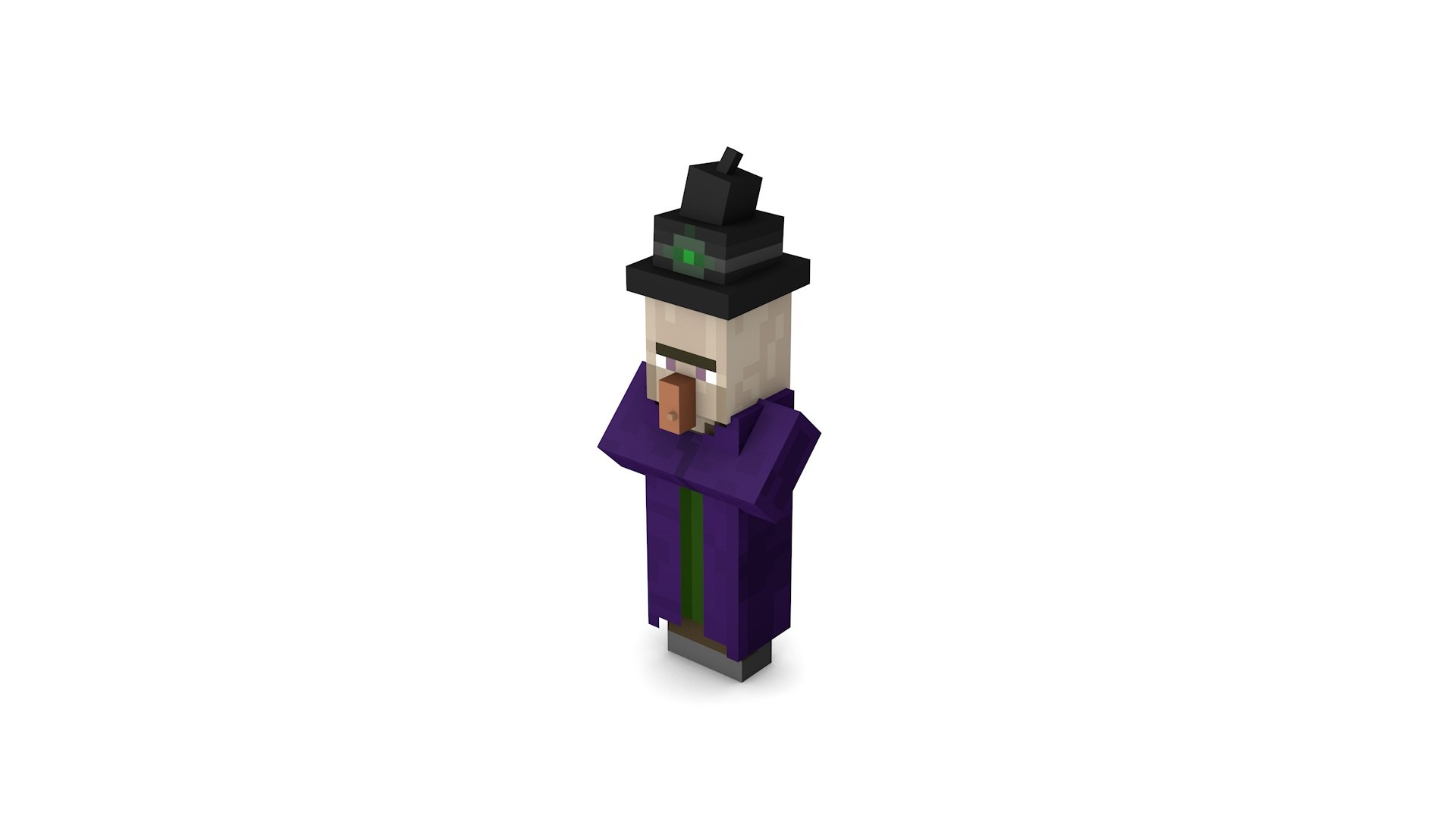 Witch Minecraft 3D Model - TurboSquid 2348180